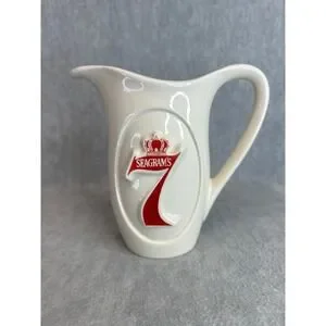 Seagrams | Dining | Seagrams 7 Ceramic Cream Pitcher Crown Logo ...